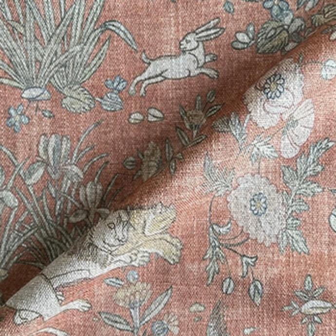 V&A Threads of India - Mughal Garden Safari | Flame | Fabric | 67% ...