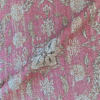 V&A Threads of India - Regal Arabesque | Flame | Fabric | 67% Viscose ...