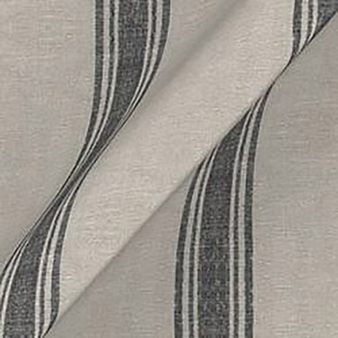 Flemish Stripe Linen | Black | Fabric | 100% Linen | S&S Exclusives ...