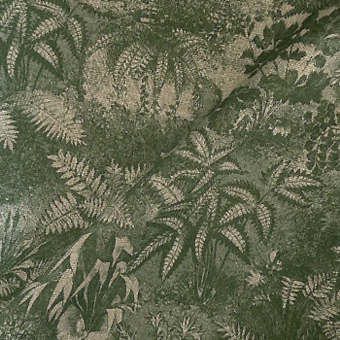 RHS Botanicals- Ferns Toile | Spring Green | Linen Blend |S&S ...