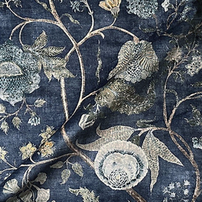 V&A Threads of India Opulent Velvets - Tree of Life | Ink | Fabric |100 ...