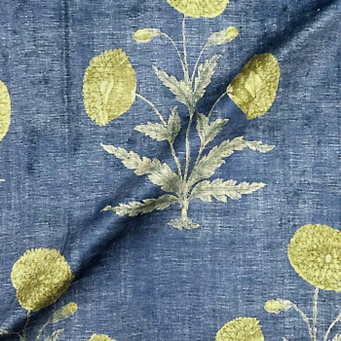 V&A Threads of India Opulent Velvets - Regal Poppy | Sapphire | Fabric ...