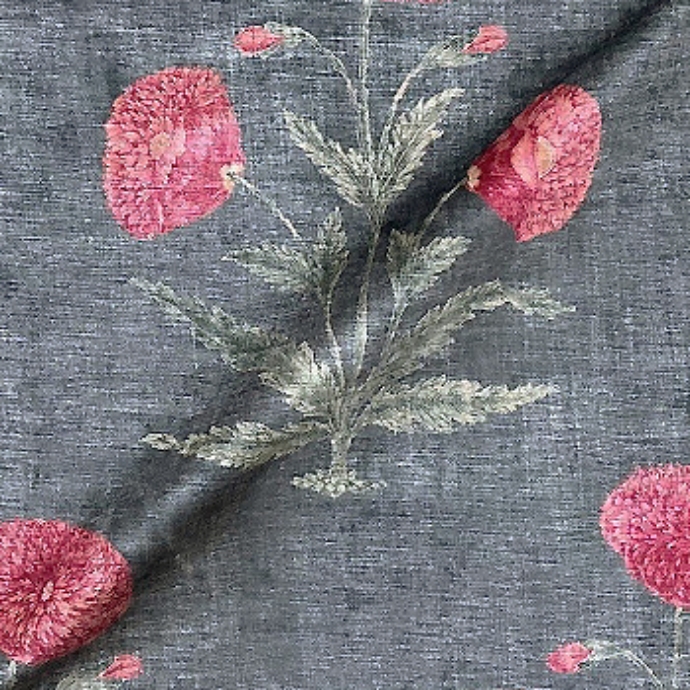 V&A Threads of India Opulent Velvets - Regal Poppy | Pitch | Fabric ...