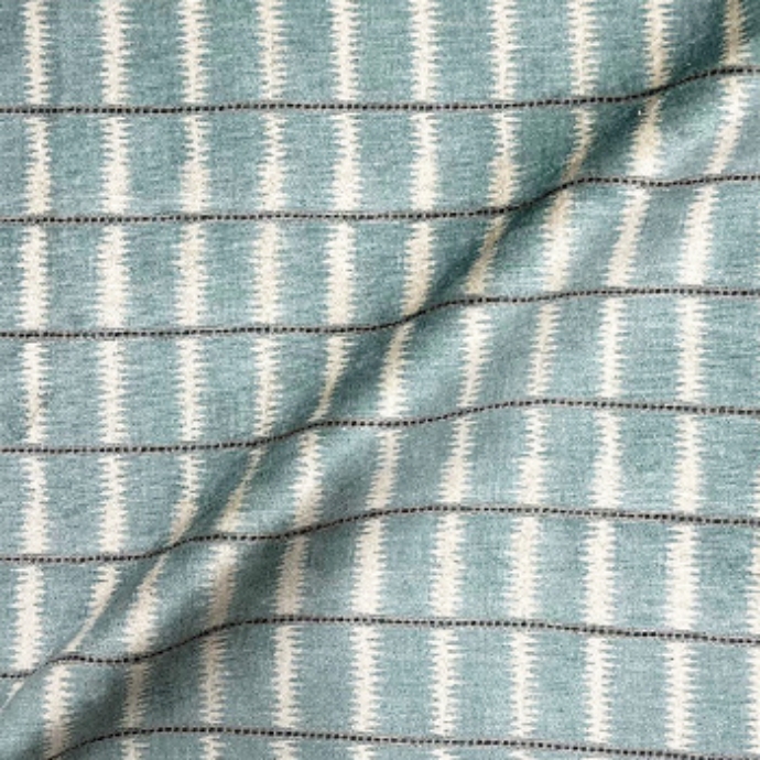 V&A Threads of India Opulent Velvets - Ikat Mirage | Sea Mist | Fabric ...