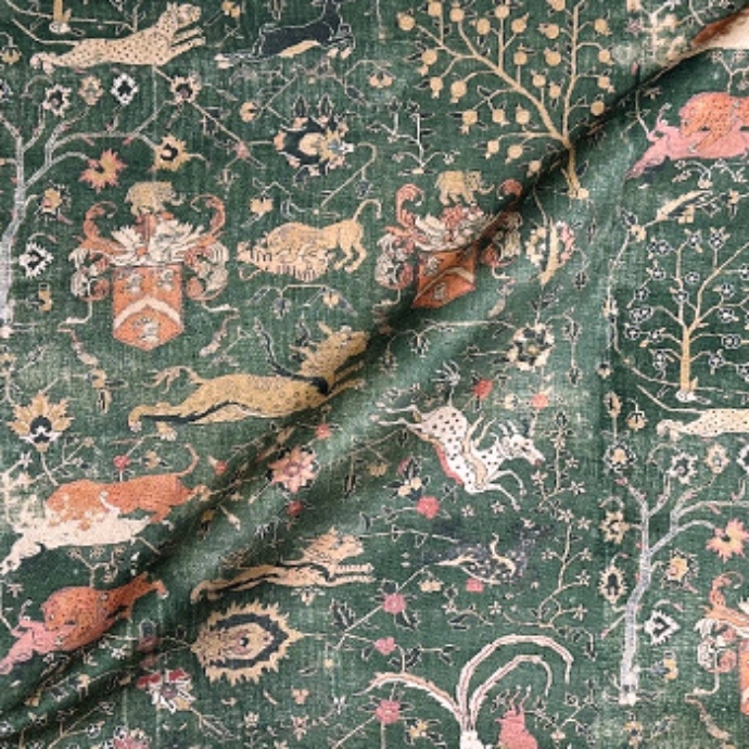 V&A Threads of India Opulent Velvets - Lahore Dynasty | Hunter | Fabric ...