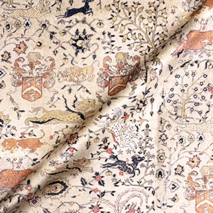V&A Threads of India Opulent Velvets - Lahore Dynasty | Chalk | Fabric ...