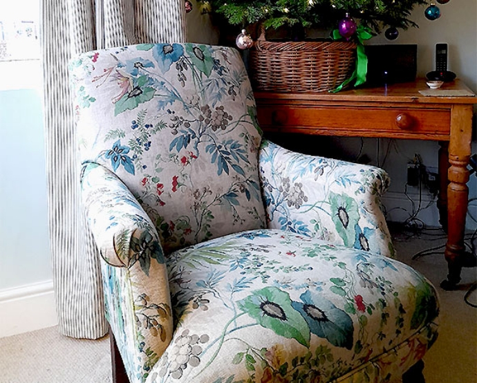 Snape Chair in Jungle Jaded Linen | Customer Photos | Sofas & Stuff